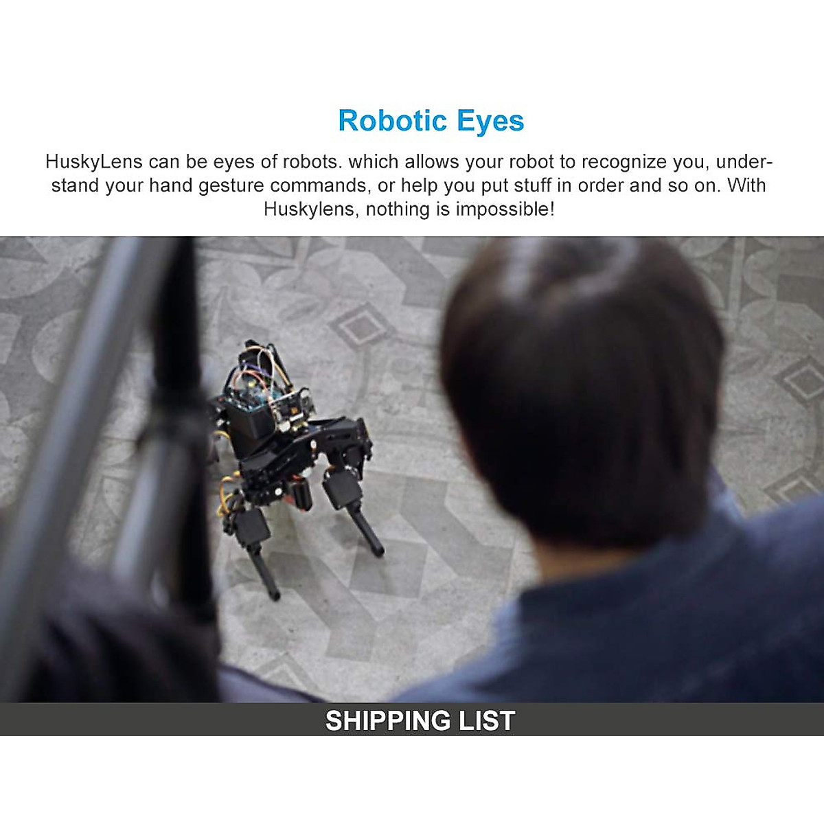 HUSKYLENS - an Easy-to-use AI Machine Vision Sensor/Smart Vision Robot Camera- Face Recognition Tracking for Raspberry Pi, Micro: bit (HUSKYLENS)
