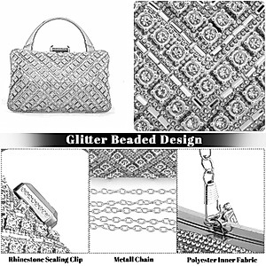 Womens Evening Clutch, Purses and Handbags Sparkling Design Handbag Purse for Wedding Party (Gold)