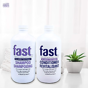 NISIM F.A.S.T Shampoo and Conditioner Set, 33oz