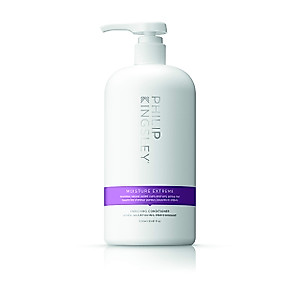 PHILIP KINGSLEY Moisture Extreme Enriching Conditioner for Curly Dry Damaged Hair Curls Moisturizing Deep Conditioning with Almond Wheatgerm Babassu Avocado Oil, 33.8 oz