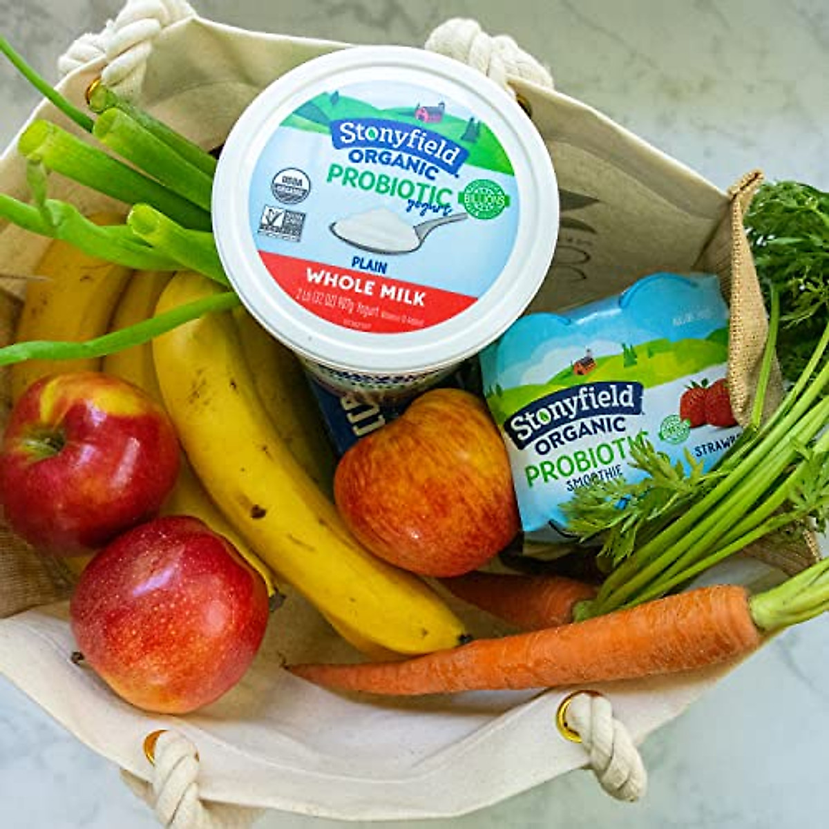 Stonyfield Organic Lowfat Yogurt, Plain, 32 oz. – 7g of Protein, Multiserving Yogurt Snack & Cooking Substitute