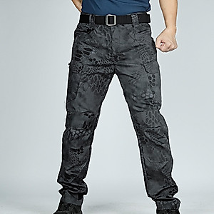 Blczomt Monday Cyber Deals 2023 Men's Tactical Cargo Pants Camouflage Stretch Outdoor Military Assault Pants Water Resistant Combat Pants Cargo Pants Men