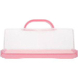 CALLARON Food Containers Cupcake Boxes Cake Carrier Plastic Cake Keeper Cake Containers with Dome Lids Cake Saver with Locking Lid for Cupcake Bread Food Containers Cupcake Boxes