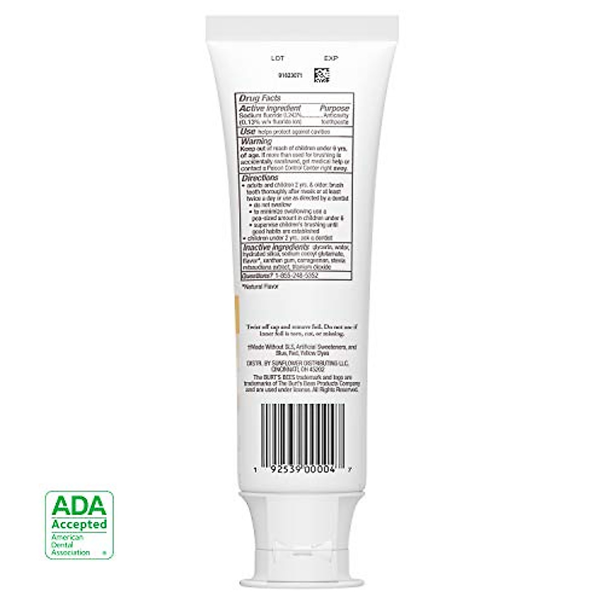 Burt's Bees Kids Toothpaste, Fluoride toothpaste, Fruit Fusion, 4.2 oz