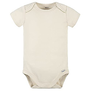 Gerber Baby 5 Pack Onesies Multi-Packs Bundle Interlock 180 gsm, Natural, 0-3 Months US