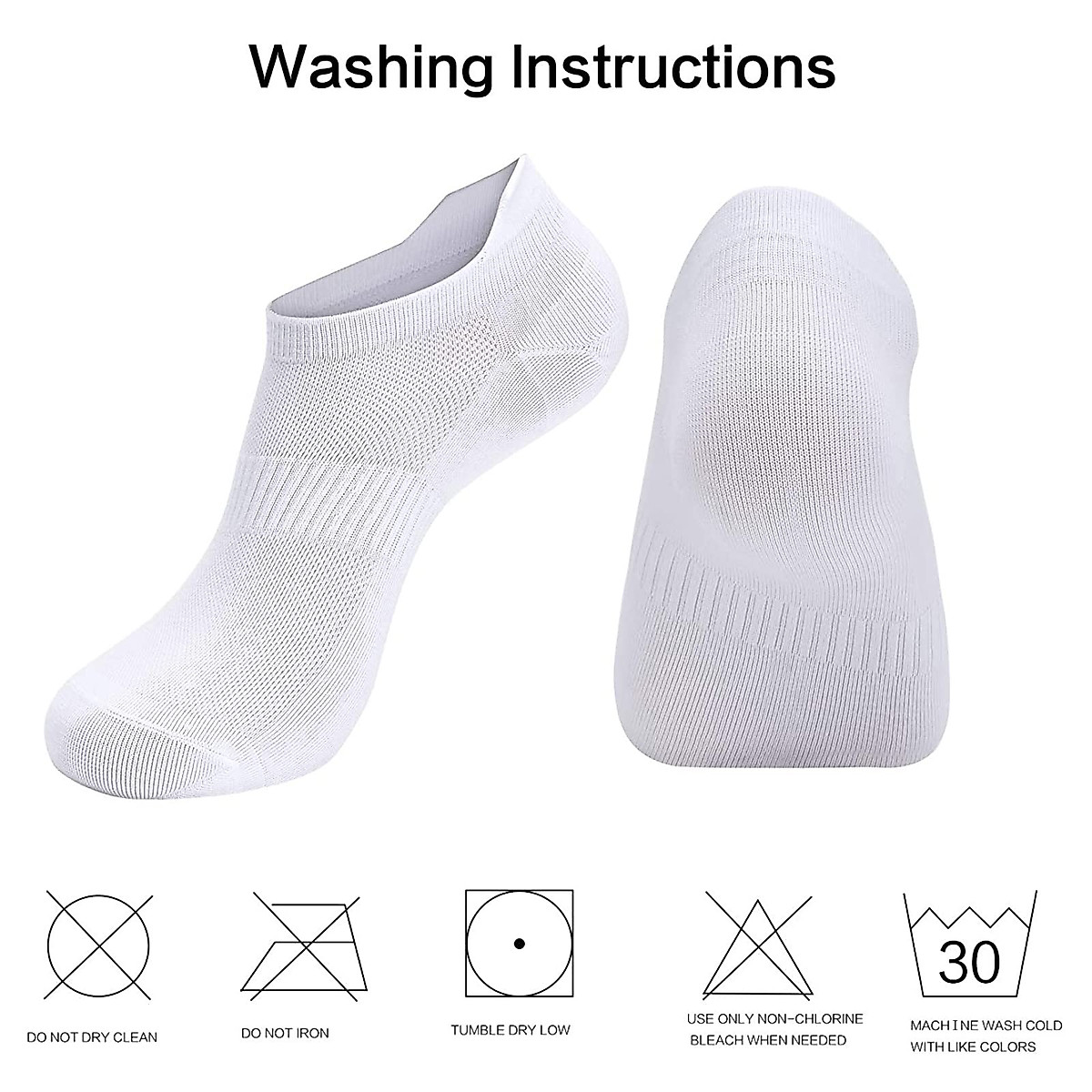 brookhaus Women Ankle Socks, 6/10 Pairs Athletic Socks for Women, Low Cut Running Cotton Socks, No-Show Sport Socks With Tab