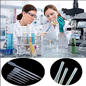 BIPEE 1ml（100pcs） Disposable Plastic Eye Dropper Transfer Pipettes Disposable Essential Oils Pipettes Calibrated Dropper Suitable for Science Laboratory, DIY Art