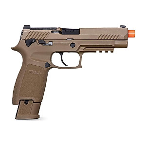 Sig Sauer Proforce 6mm BB Caliber Metal Slide Construction with Full Blow-Back Action 21rd M17 Airsoft Pistol, Coyote Tan, Green Gas Power Source