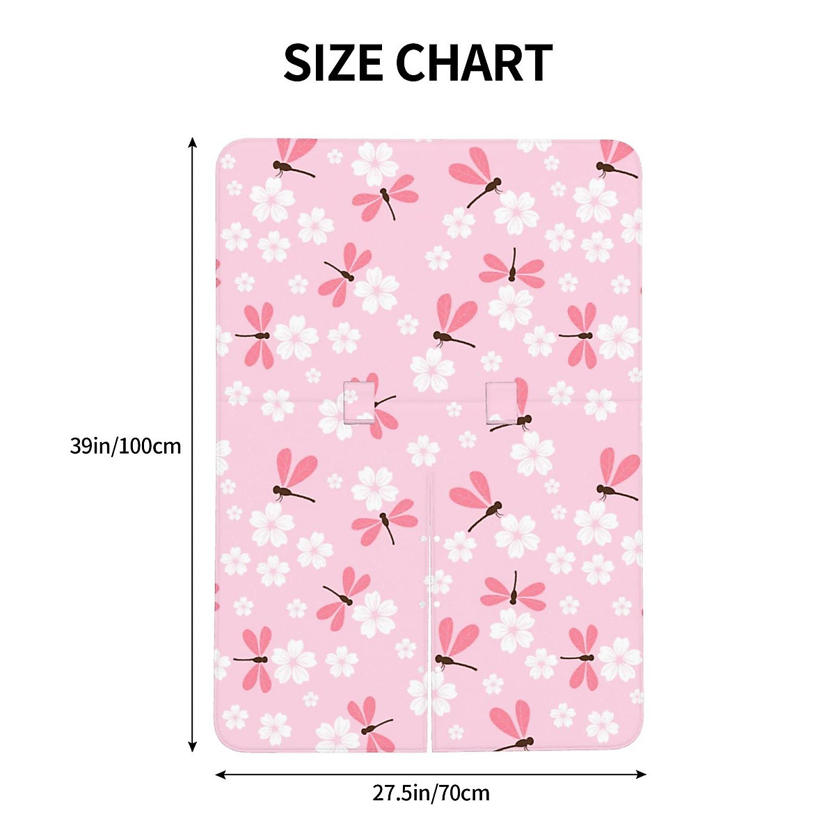 KiuLoam White Flower and Dragonflies On Pink Baby Car Seat Canopy, Nursing Cover for Mom Breastfeeding Scarf, Infant Car Seat Cover/Multiuse Baby Stroller Covers for Babies Boys Girls