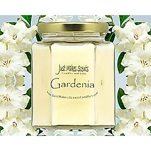Gardenia Scented Blended Soy Candle | Long Lasting Spring Floral Fragrance | Hand Poured in The USA by Just Makes Scents