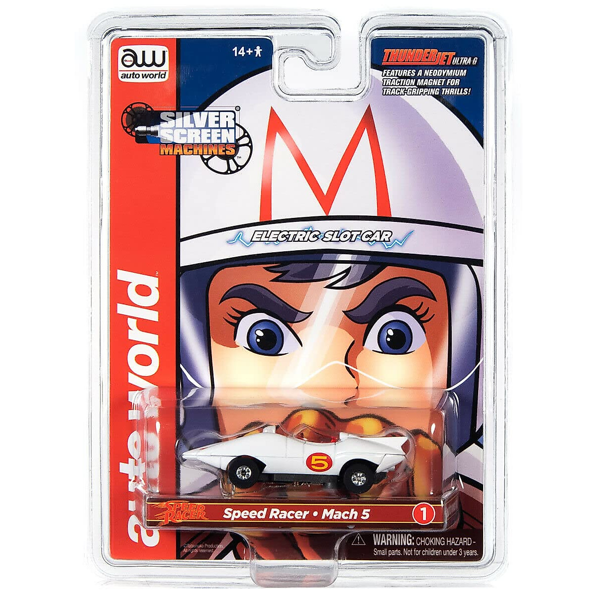 DDK COLLECTIBLES SC372-1 AUTO World THUNDERJET R36 Speed Racer MACH 5 HO Scale Electric Slot CAR