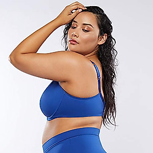 Savage X Fenty, Women's, Curvy Stretch Microfiber Unlined Bra, Emo Blue, 42C