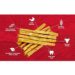 Rewardables | Healthy Chewers | Natural Collagen and Beef Sticks for Dogs | 100 Count | High Protein and Limited Ingredient Dog Chews