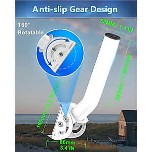 Universal Antenna Mount, 12" Adjustable J Pole Mounting with Weather Proof, Pole and Wall Mounted Bracket Mount for Wireless Bridges,AP,Access Point,Starlink Satellite,Weather Station,WiFi Router