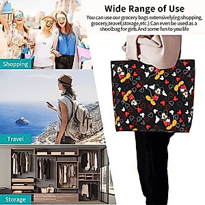 mi#c-k-e-y mouse Tote Bag Large Shoulder Bag Casual Reusable Handbag For Women Sling Bag Shopping Grocery Work