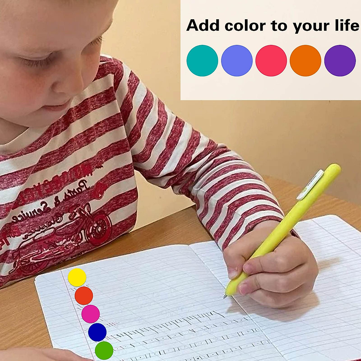 1400 PCS Colored Dot Stickers Round Color Coding Labels Circle Dots Labels Stickers Polka Circle Dot Stickers Label Sticker for Office,Classroom,Papers Etc