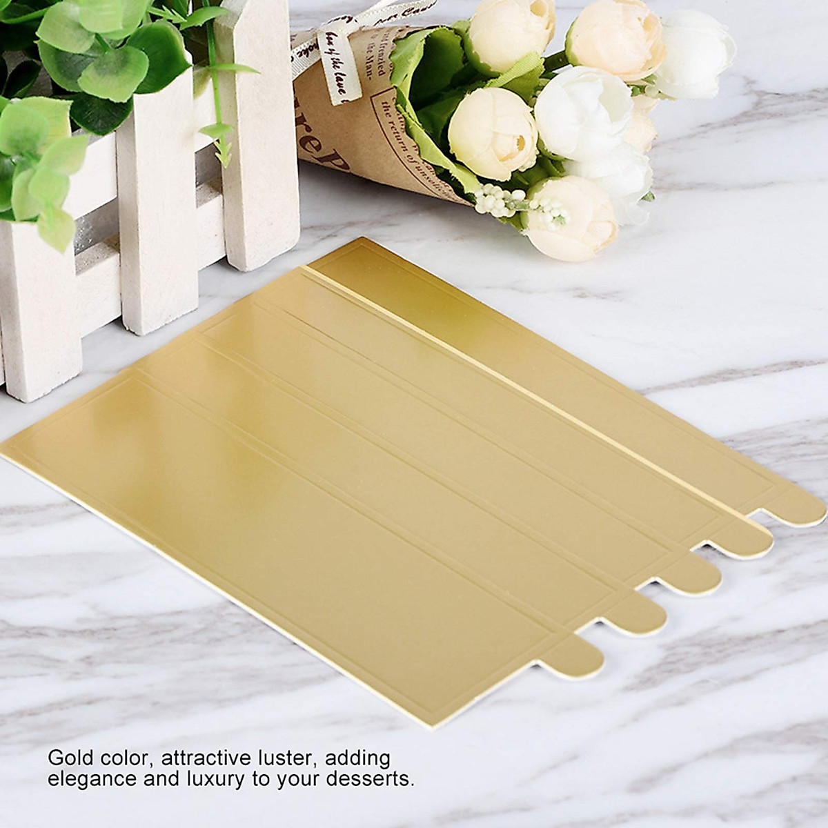 100PCS Cake Boards Rec Mousse Cake Boards, Gold Cupcake Base, Cupcake Holder Stand with Small Handle, Practical Dessert Display Tray Cardboard Decoration Tools for Cakes,Bread, Desserts