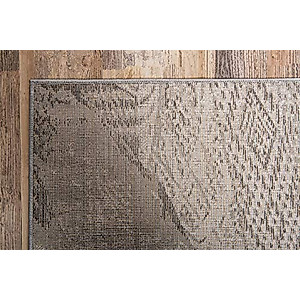 Unique Loom Sofia Collection Area Rug - Albert (9' x 12' 2", Dark Gray/ Gray)