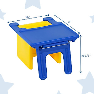 Children's Factory - 1188 Edutray, Tray Converts Cube Chair to Kids Desk, Chair Becomes Toddler Desk & Chair Set in Seconds for Daycare/Playroom/Homeschool - Cube Chair (SOLD SEPARATELY)