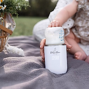 Baby's Brew Portable Bottle Warmer Pro - Milk Warmers for Breastmilk or Formula, Leak-Proof Design, Travel-Friendly, Cordless, Battery-Powered, 8-12 Hour Battery Life, Warmer Only