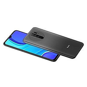 Xiaomi Redmi 9 64GB, 4GB RAM, 6.53" Full HD + AI Quad Camera, LTE Factory Unlocked Smartphone - International Version (Carbon Grey)