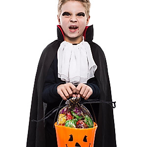 Yardwe 50pcs Halloween Organza Bags, Drawstring Jewelry Bags Present Goody Bags Spider Web Mesh Candy Bags for Party Favors