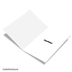 NobleWorks Birthday Brother Greeting Card with 5 x 7 Inch Envelope (1 Card) Big Happy Birthday Brother C5936BRG