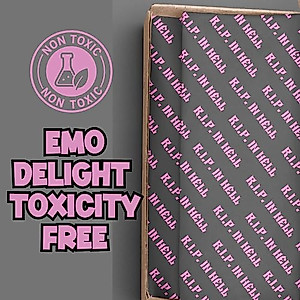 Funny Tissue Paper, Funny Wrapping Paper Adult, Rude Wrapping Paper, Non-Toxic Acid Free Inappropriate Gift Wrap Size 15" by 21", Friend Gift, Black Tissue Paper, rip Unique Wrapping Paper (Tissue)