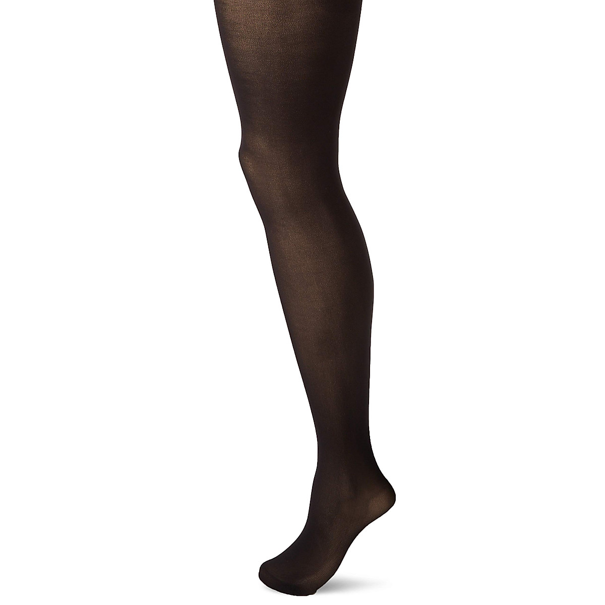 HUE womens Opaque With Control Top 2 Pack Tights, Black, US