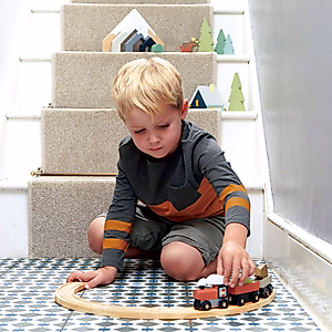 Tender Leaf Toys - Treetops Train Set - Beautiful Wooden Toy Train Set Kids - Intelligent and Imaginative Play Skills for Age 3+