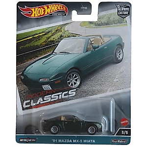 Hot Wheels '91 Mazda MX-5 Miata, Modern Classics 5/5 [Green]