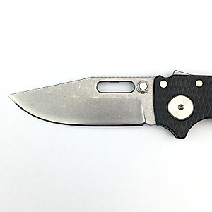 Thumb Assisted Opening Folding Pocket Knife, 2.9 inch 8Cr13MoV Steel Blade with Grivory Handle, Reversible Pocketclip Shark-Lock, Tactical Folding Knife for Everyday Carry Camping