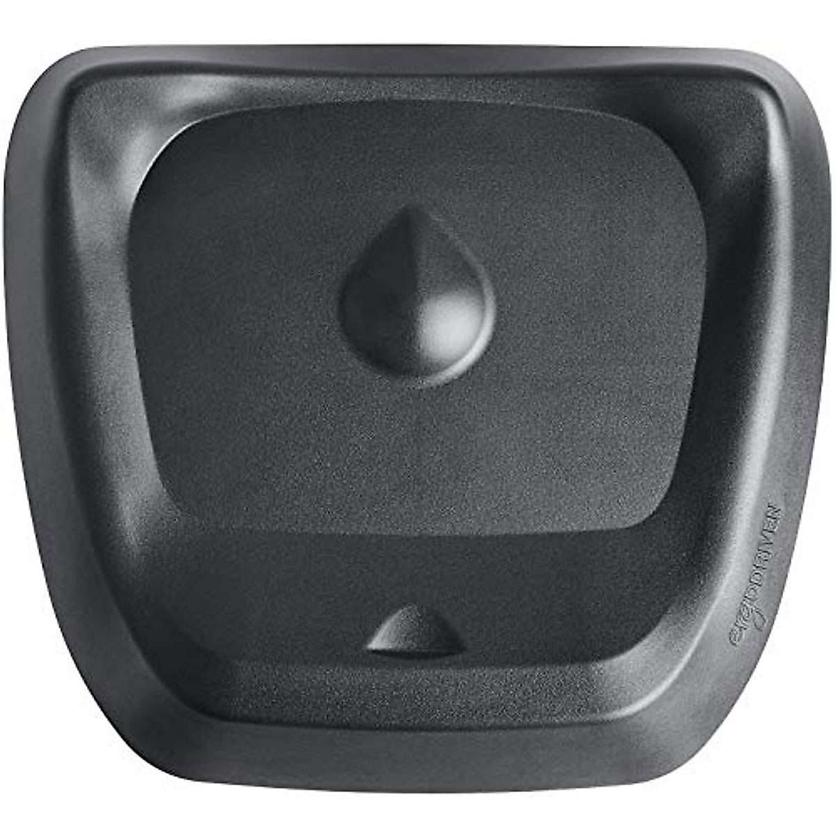 Topo Comfort Mat by Ergodriven | The Original Not-Flat Anti-Fatigue Standing Desk Mat with Calculated Terrain | Accessories | Obsidian Black