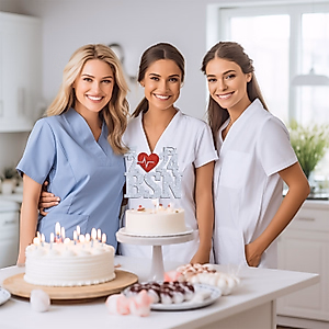 2024 BSN Cake Topper, Nurse Décor, Congrats Nurse, Medical Nursing School Graduation Party Decorations Supplies