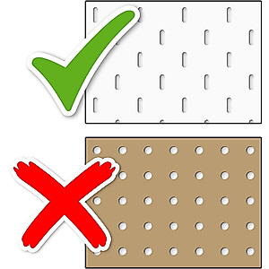 10-Pack of Skadis Pegboard J-Hooks (10-Pack), White