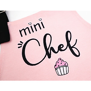Aprons Mother Daughter Cooking Mommy and Me Matching Aprons Mother's Day Gift Chef Kitchen Adult and Kid Baking (Adult and 3-7 years)
