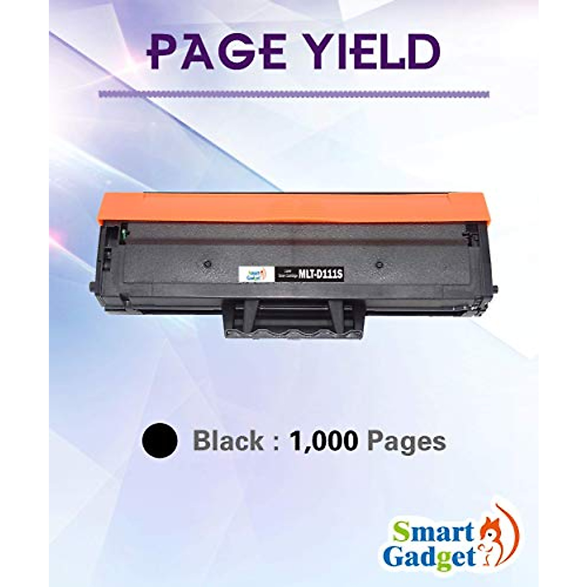 S G Smart Gadget Compatible Toner Cartridge 111S MLT-D111S D111S MLTD111S | Use with Xpress SL-M2020W SL-M2070FW SL-M2020W SL-M2024W SL-M2070W M2022W Printers | 1_Pack Unit