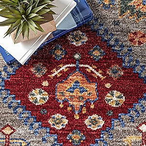 nuLOOM Romee Medallion Tasseled Runner Rug, 2' x 6', Beige