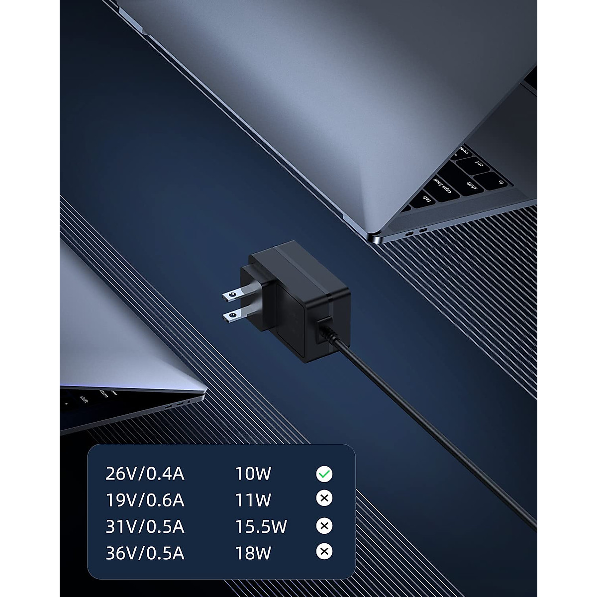 26V Charger Fit for MooSoo XL-618A X6 X6W K17 K17G K17 Pro VC01 M24,GeeMo G201 Cordless Vacuum Battery Adapter Power Cord Supply