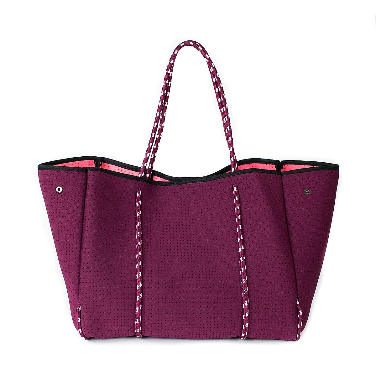 POPUPS Neoprene Large Tote Bags, Berry - Lightweight and Water-Resistant Neoprene Bag