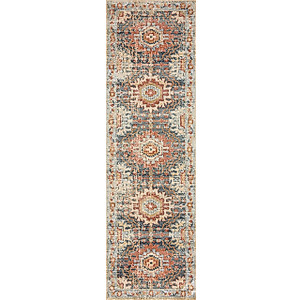 Loloi II Jocelyn Collection JOC-03 Mist/Multi 9'-6" x 12'-6" Area Rug
