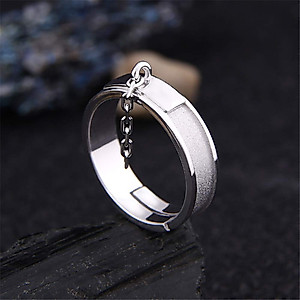 Shopular Anime Komaeda Ring S925 Sterling Silver Rings Jewelry Props Daily Cosplay Costumes Gift