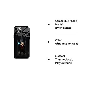 HEMINJYJEF Top Popular Japanese Anime Role Cool Unique Design Anti-Drop Cover Shell Manga Pattern Non-Slip Glossy Glass Protective Phone Case for iPhone 14 Pro Max