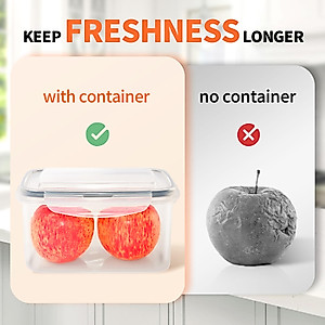 MINDEKA 24 Pieces Large Food Storage Containers, Plastic Food Container Set with Lid for Kitchen Storage Stackable & Nested Airtight Lunch Box for Cereal Fruit Leftover Freezer Microwave Safe