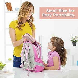 ATAMOW Sandwich Containers, 4 Pcs Sandwich Containers for Lunch Boxes with 10 Sheets Funny Graffiti Stickers, Sandwich Box with Lid, BPA Free, Microwave & Dishwasher Safe(Pink