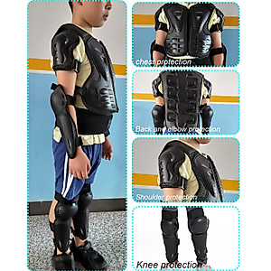 Reomoto Kids Full Body Protector Youth Dirt Bike Gear for Motorcycle Cycling Skiing Motorbike Riding Bike Vest with Knee Elbow Protectors