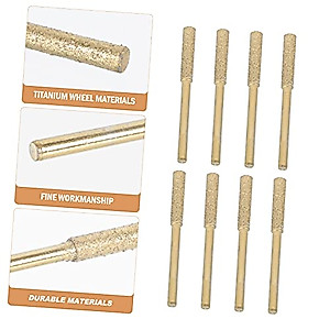 Yardwe 8 Pcs Chainsaw File Chain Tool Home Tools Electric Sharpener Burr Grinding Home Sharpener Diamond Abrasive Deburring Sharpener Practical Diamond Sharpener Sharpening Diamond Tool