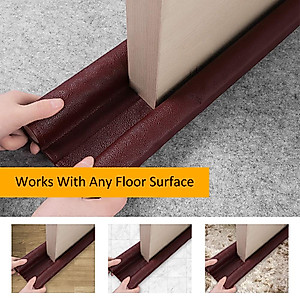 SWISSELITE 36 Inch Under Door Draft Stopper,Sound Proof Reduce Noise,Energy Saving Under Door Draft Stopper Door Weather Stripping