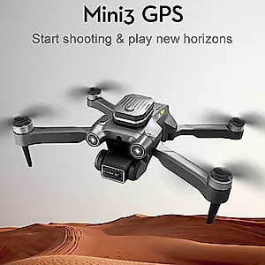 RC Drone, 4 Channel 3.7V 1800mAh RC Mini Drone Foldable for Work (5G 6K)