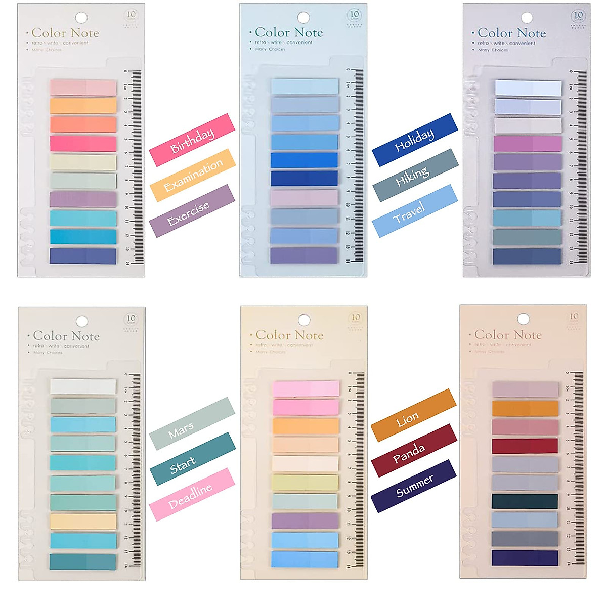 1200 Colorful Sticky Tabs with Ruler - Perfect for Organization & Notes